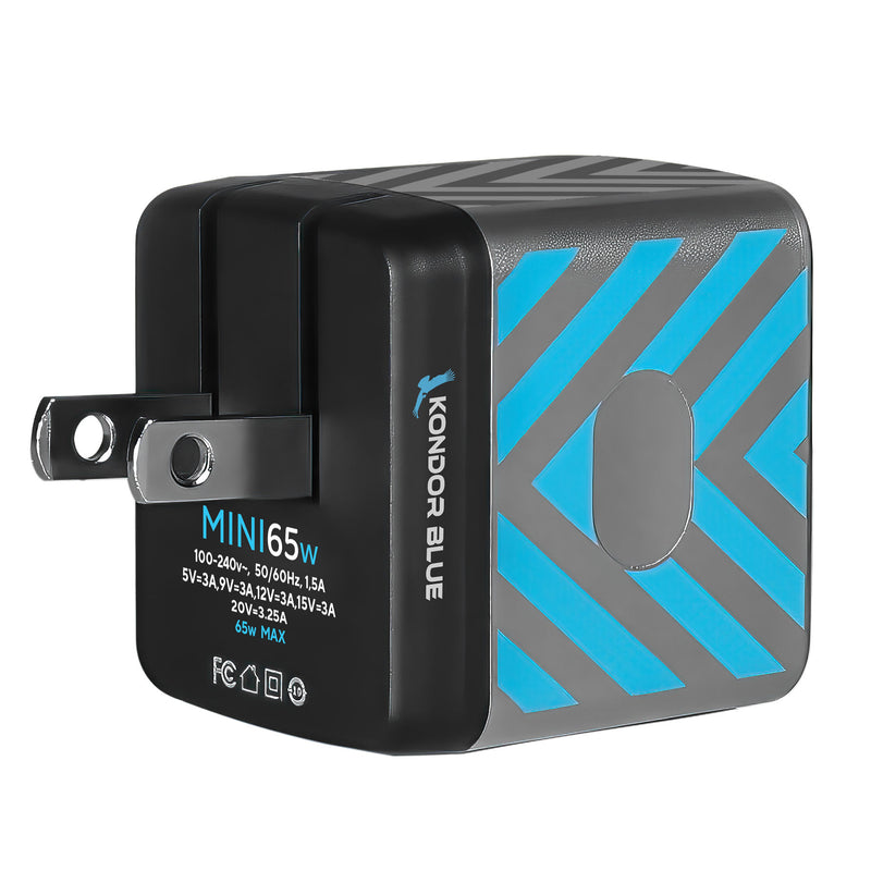 USB-C PD 65W Charger Brick | Fast-Charging USB-C Block – Kondor Blue