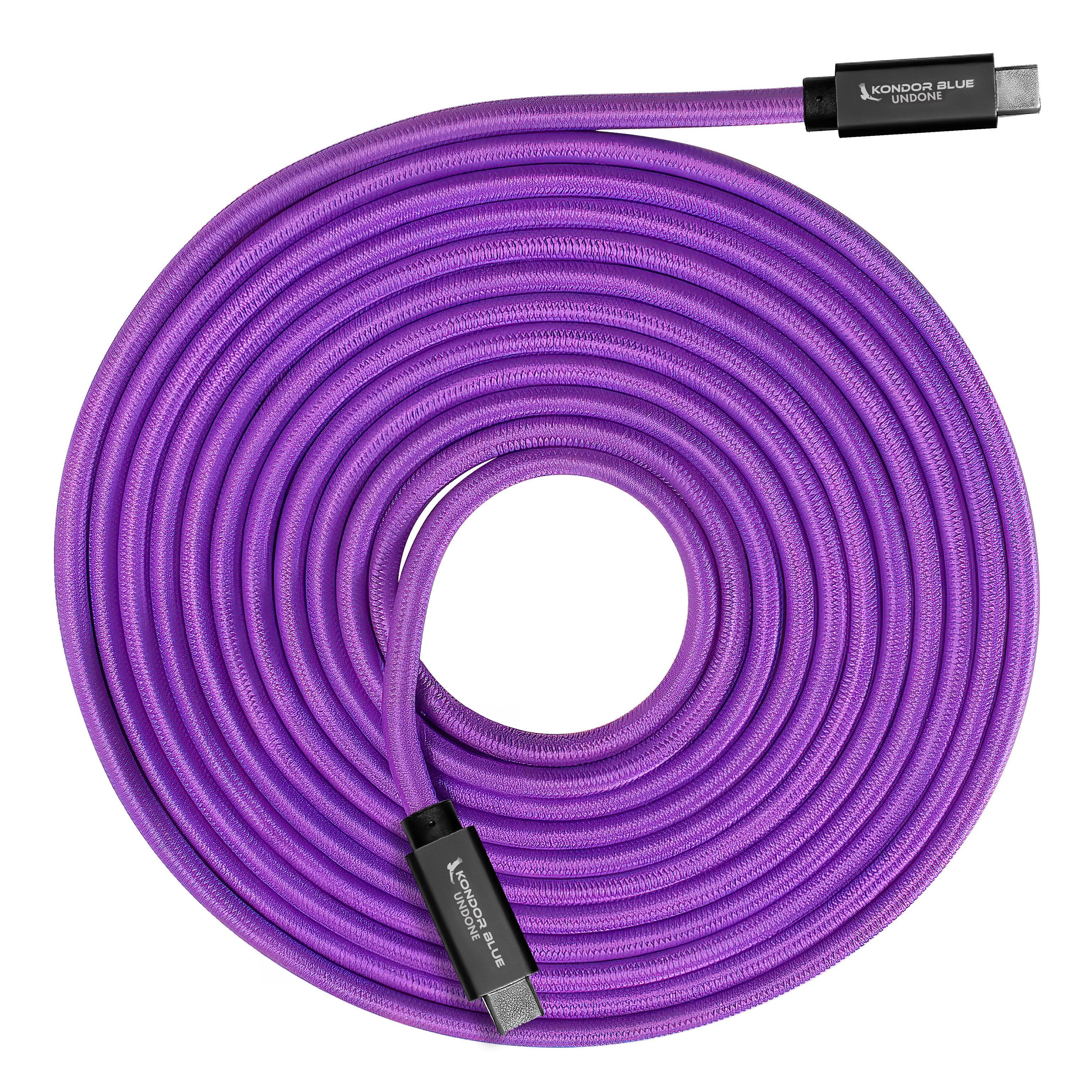 15 FT. Tethering USB-C Cable - 100W PD 5A 20V | Kondor Blue